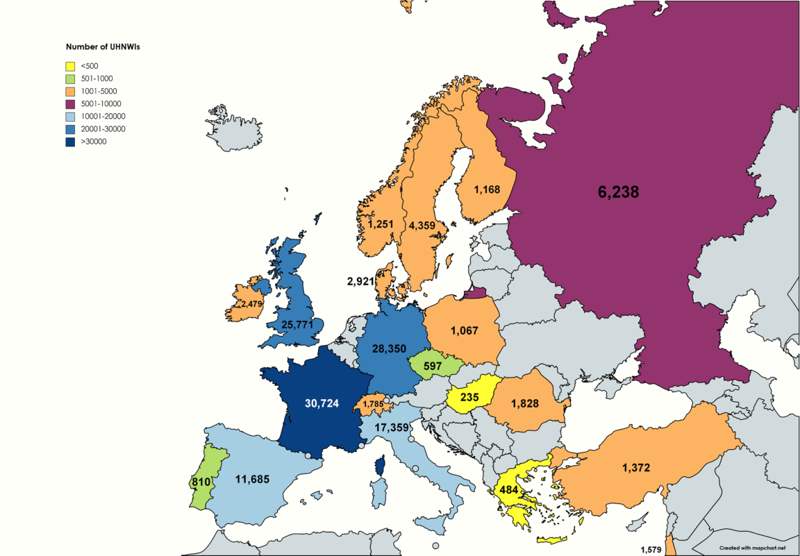 Where Do the Wealthiest Europeans Live?